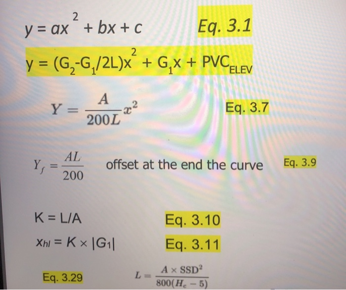 Solved An equal-tangent crest vertical curve connects an | Chegg.com