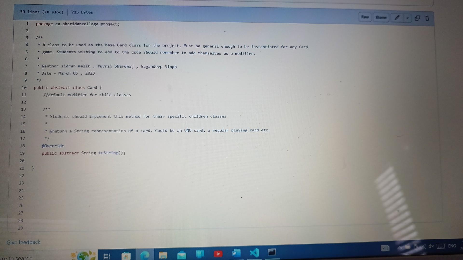 Solved 30 lines (18 sloc ∣715 Bytes package | Chegg.com