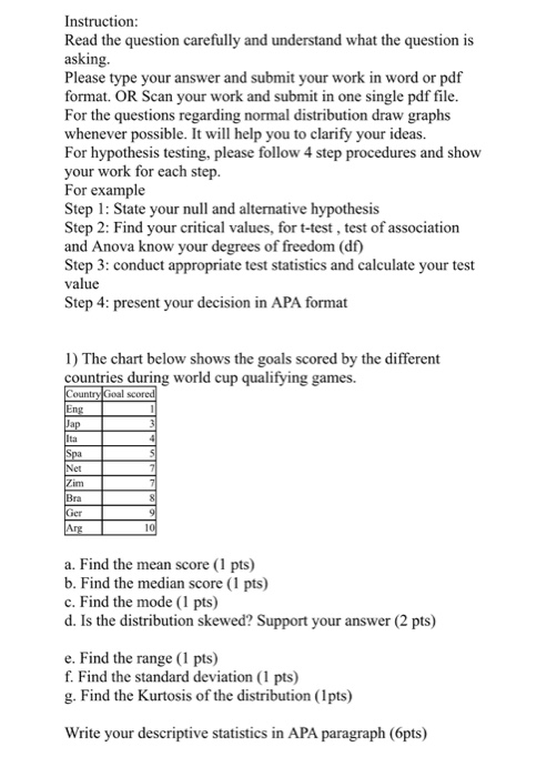 Solved Instruction: Read the question carefully and | Chegg.com