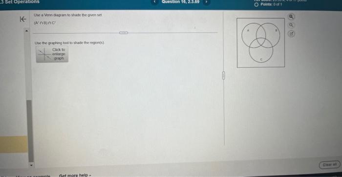 Solved Use a Verin diagran to shade the goven set (A'nB)กC | Chegg.com