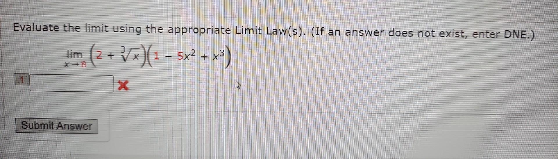 Solved Evaluate the limit using the appropriate Limit | Chegg.com