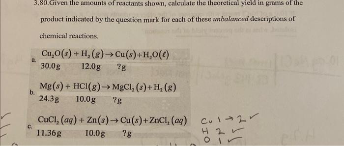 Solved Given the amounts of reactants shown, calculate the | Chegg.com