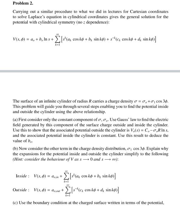 Solved Problem 2. Carrying out a similar procedure to what | Chegg.com