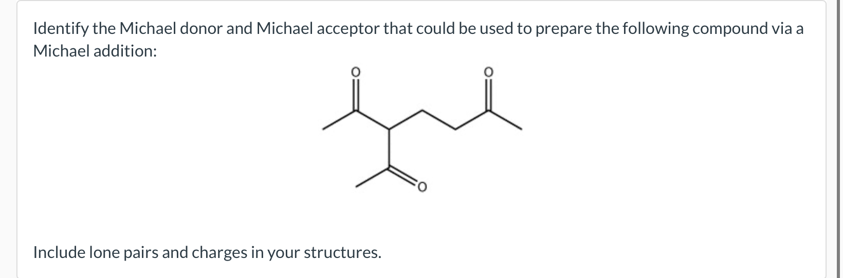 Solved Identify the Michael donor and Michael acceptor that | Chegg.com