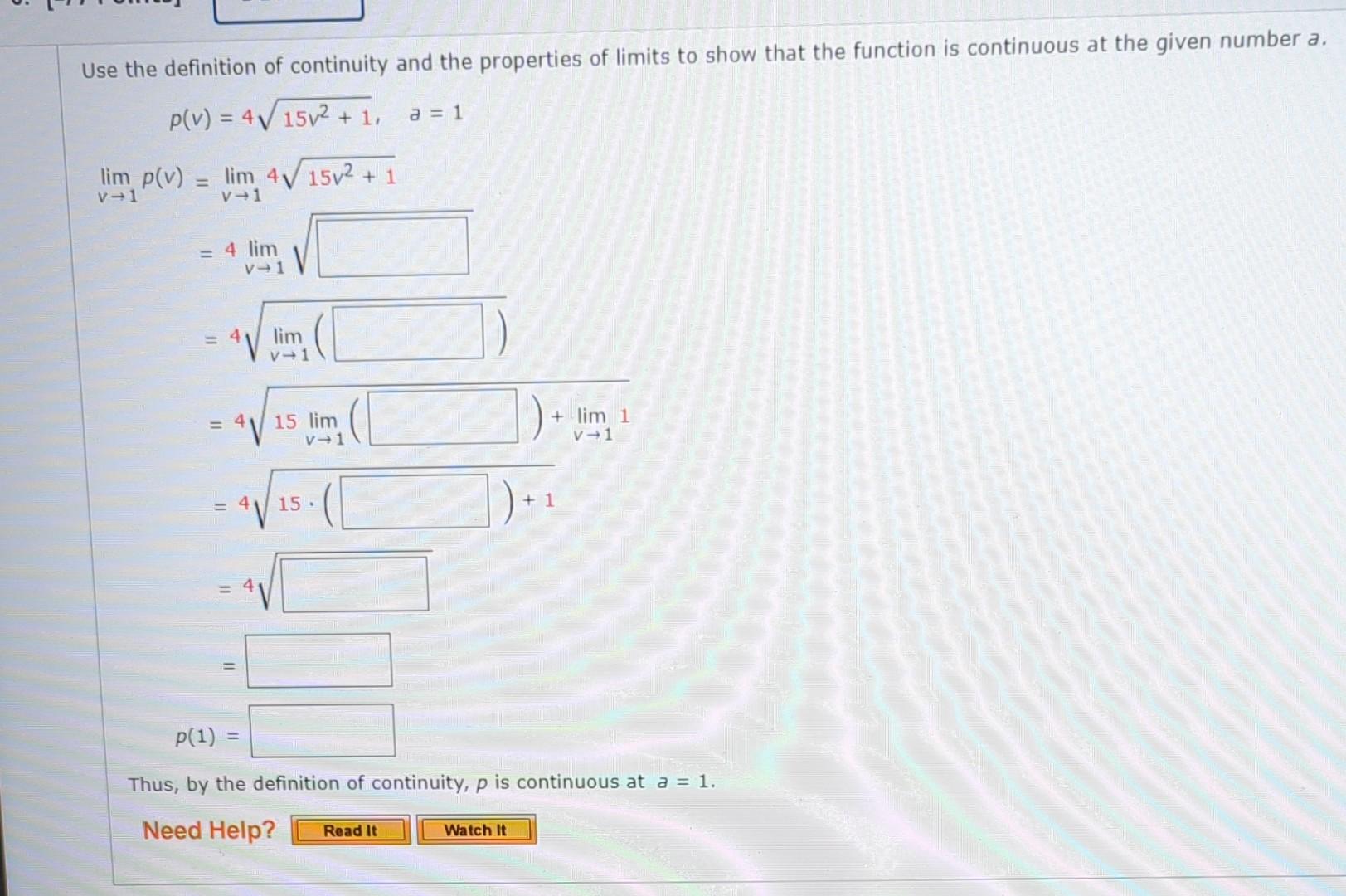 Solved Use the definition of continuity and the properties | Chegg.com