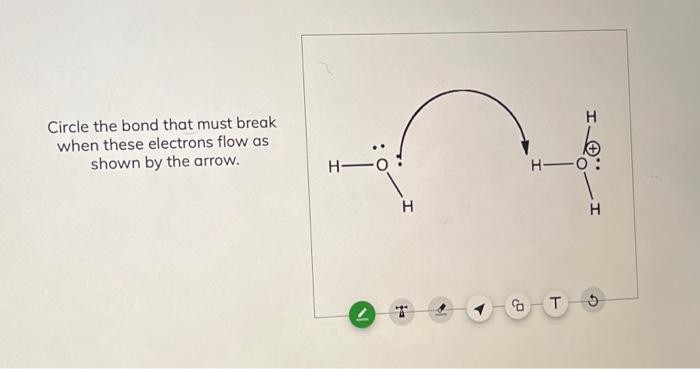 Solved Circle the bond that must break when these electrons | Chegg.com
