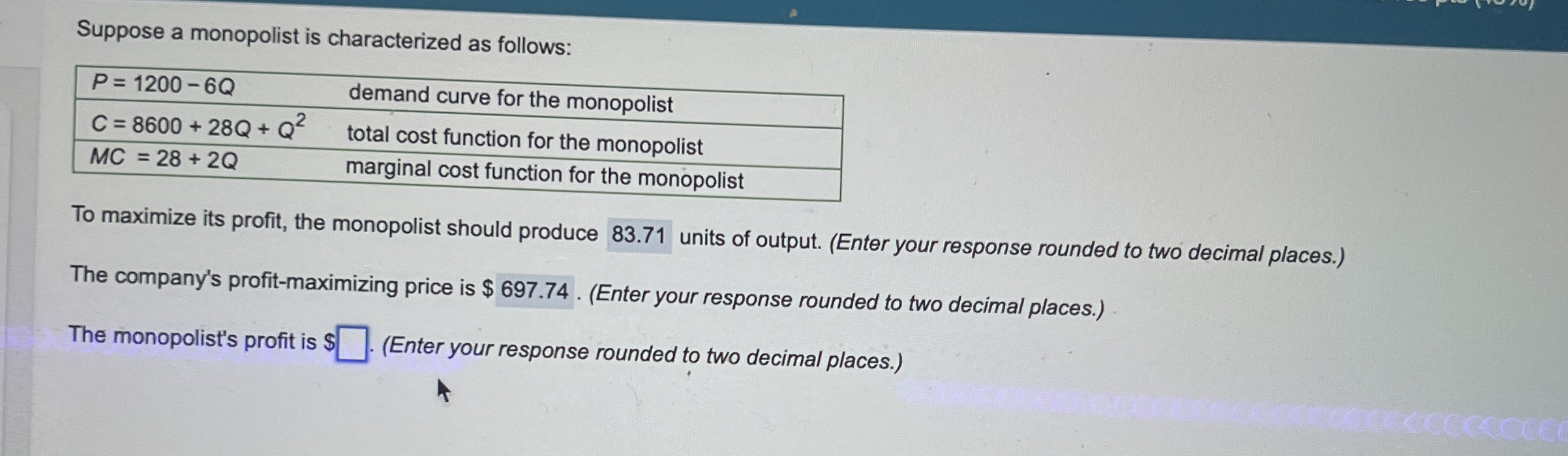 Solved Suppose a monopolist is characterized as | Chegg.com