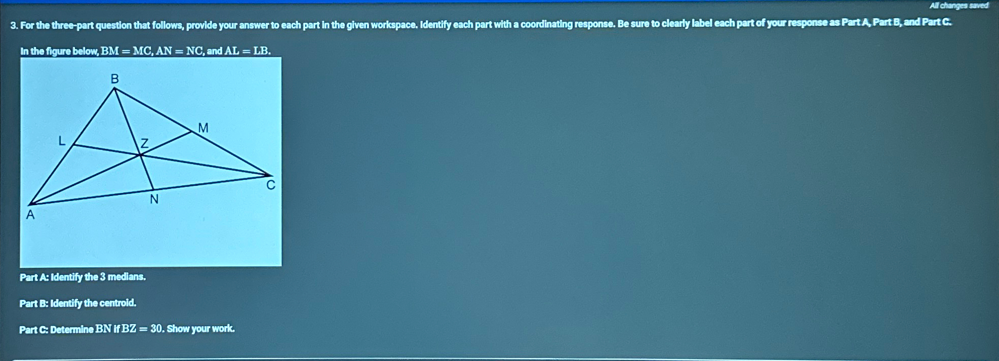 Solved Allchanges saved3. ﻿For the three-part question that | Chegg.com