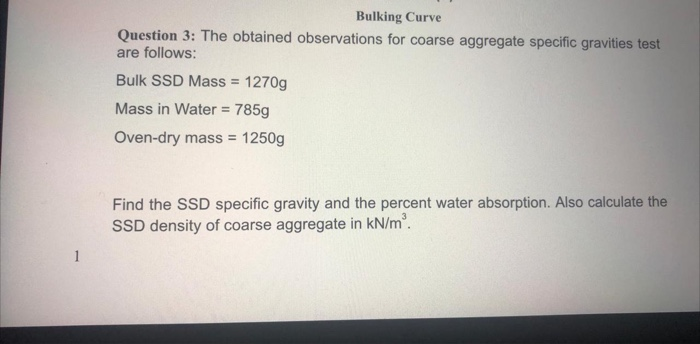 Solved Bulking Curve Question 3: The obtained observations | Chegg.com