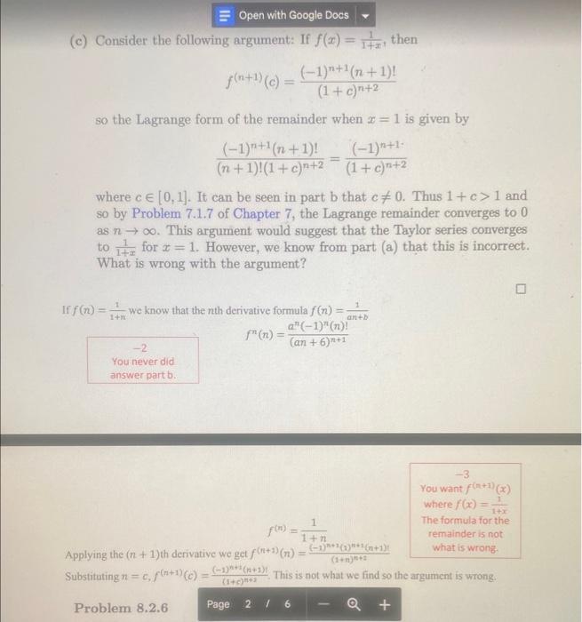 this is a real analysis course. please answer part B | Chegg.com