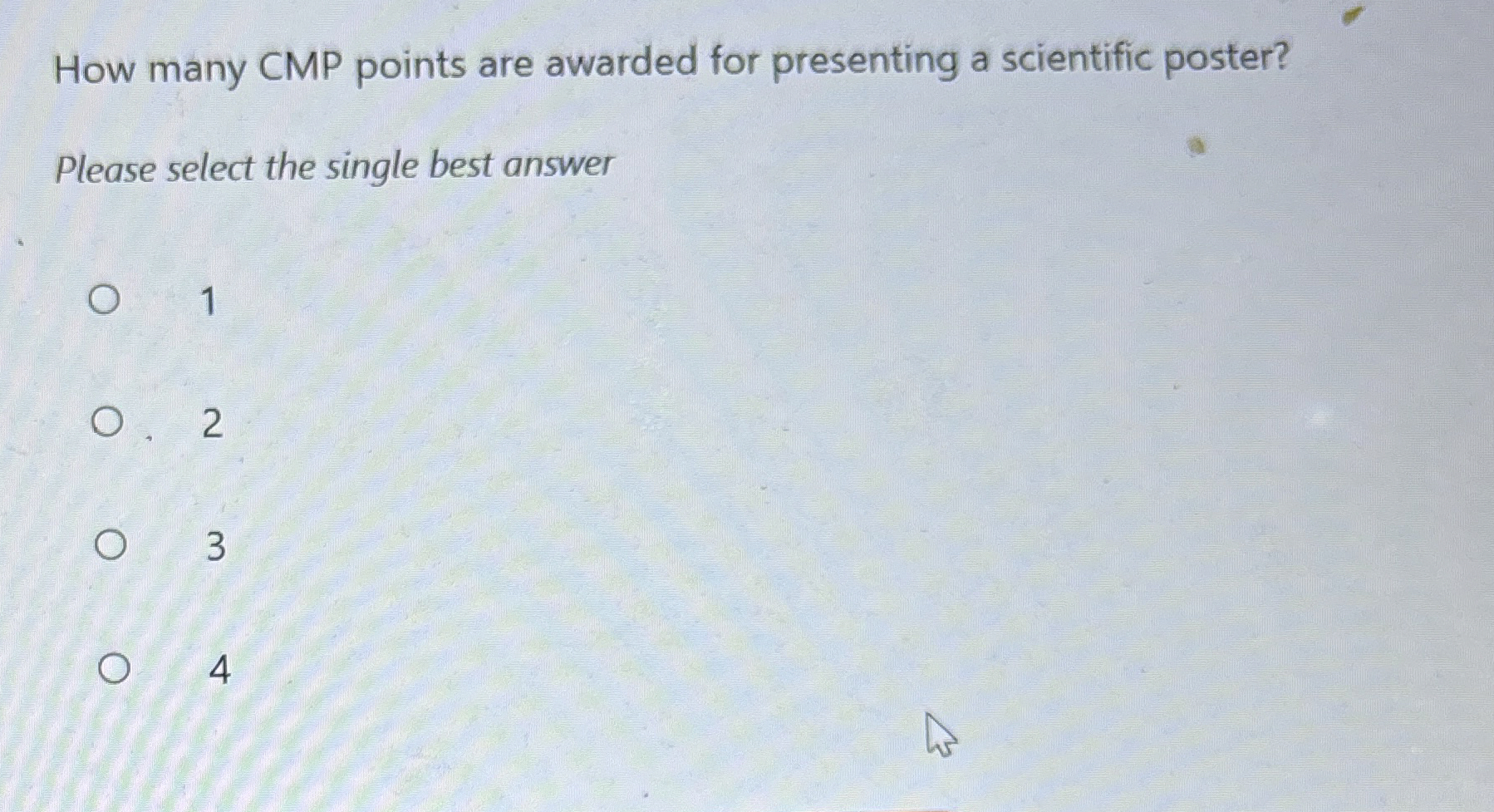 How many CMP points are awarded for presenting a | Chegg.com