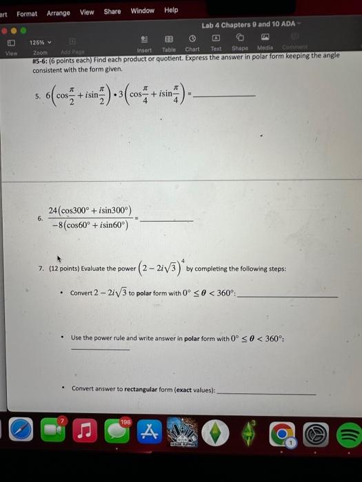 Solved \#15-6: (6 points each) Find each product or | Chegg.com