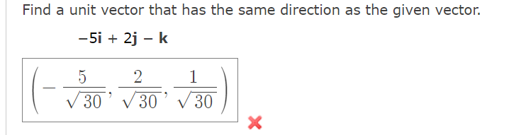Solved Find a unit vector that has the same direction as the | Chegg.com