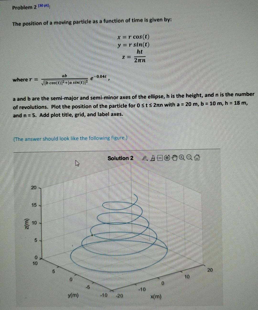 Solved Write one MATLAB program and make use of the MATLAB's | Chegg.com