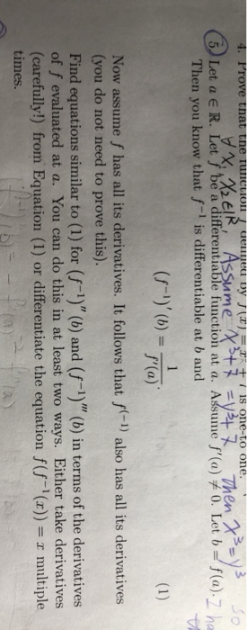 Solved ( )"(6) = -f(a) f'(a)) (-)" (b) = - f'(a)f'(a) +3 | Chegg.com