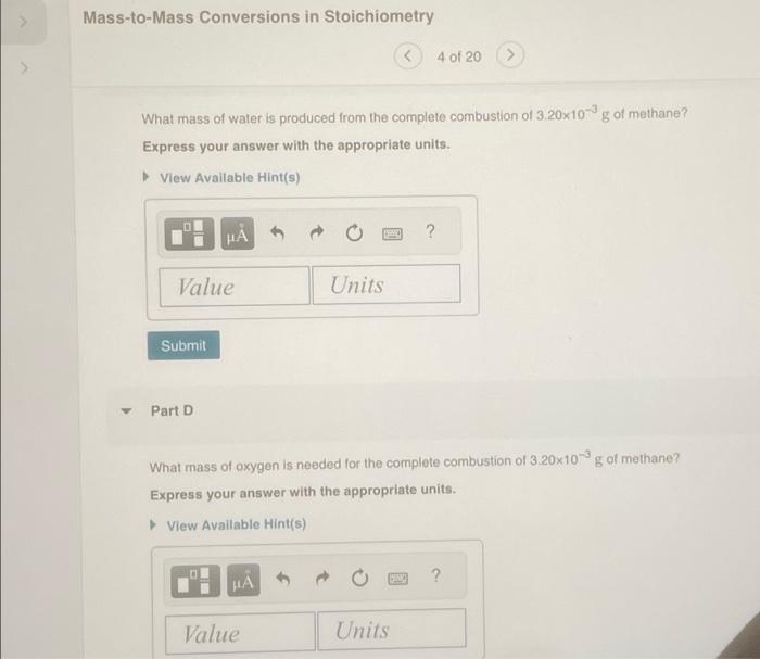Solved Mass-to-Mass Conversions in Stoichiometry 4 of 20 | Chegg.com