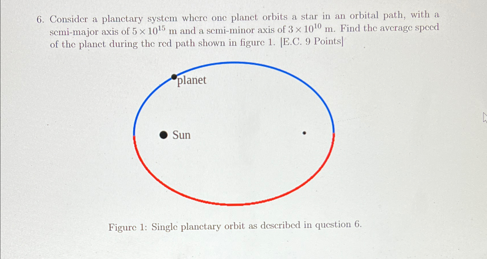 Solved Consider a planctary system where one planet orbits a | Chegg.com