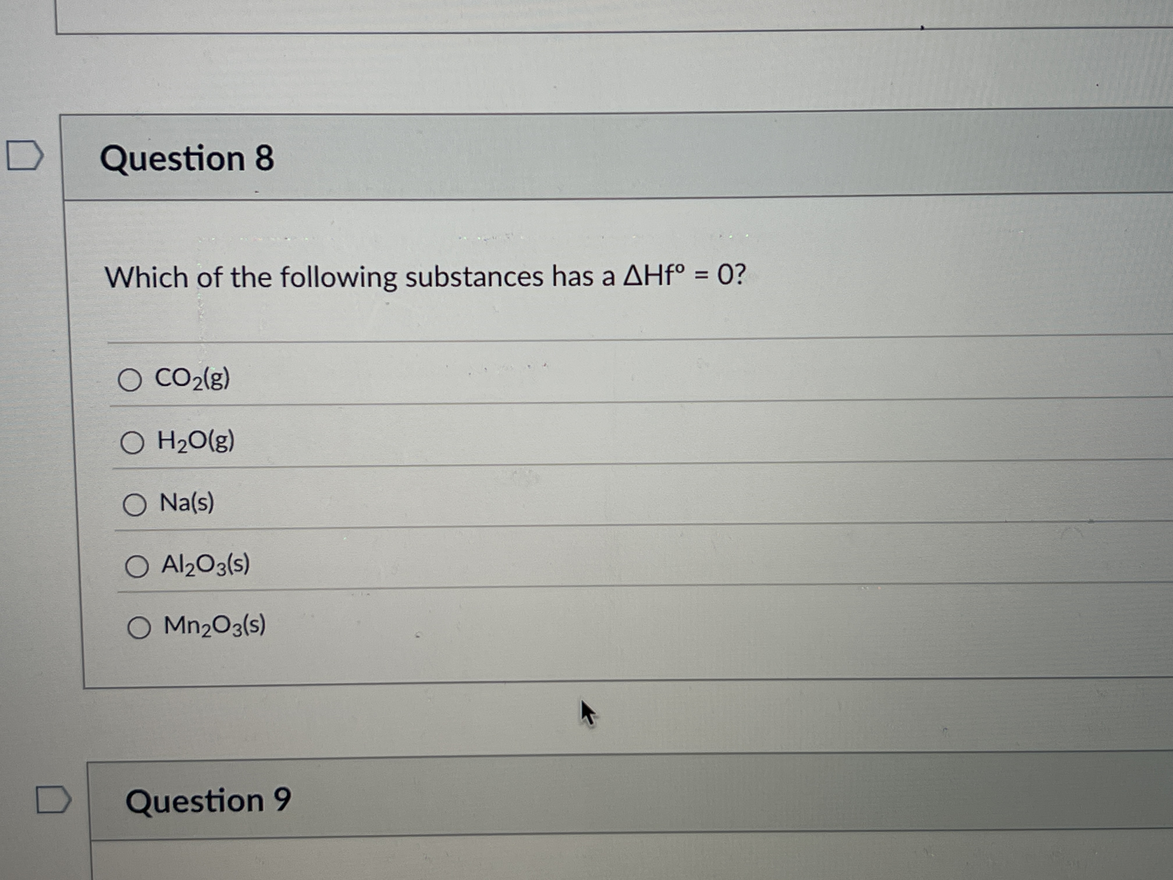 Solved Question 8Which of ﻿the following substances has | Chegg.com