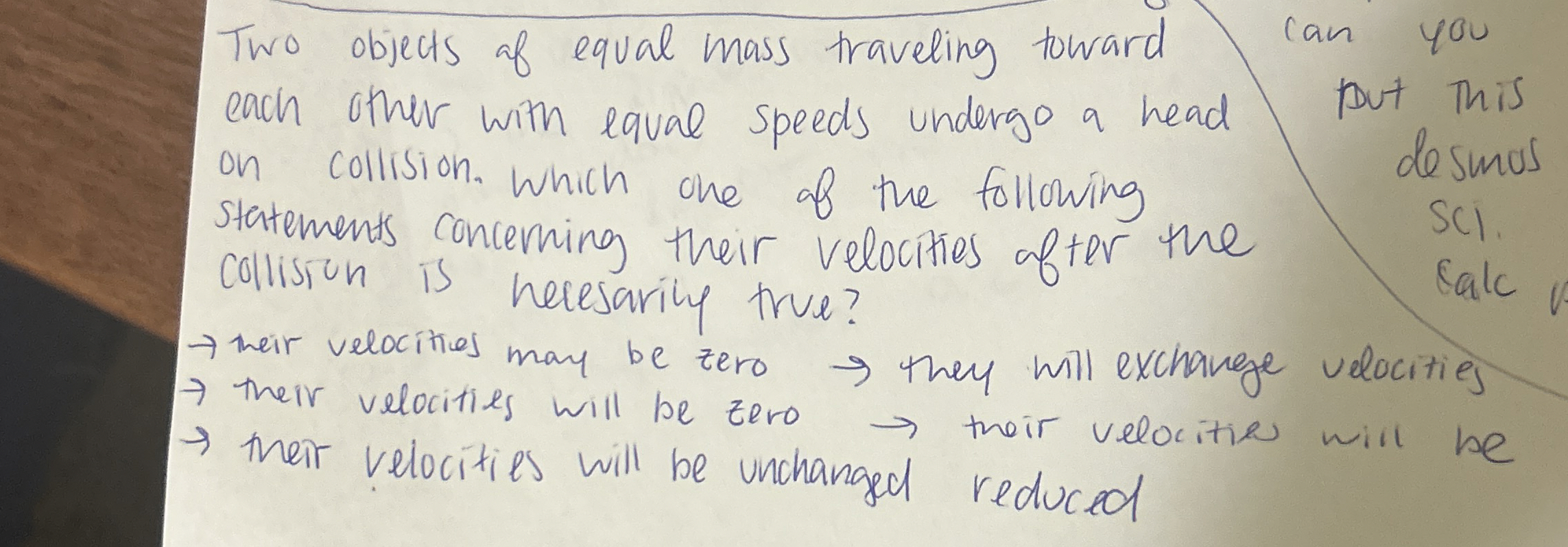Solved Two objects of equal mass traveling towardcan you | Chegg.com