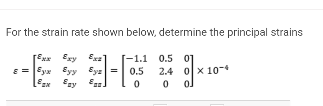 For the strain rate shown below, determine the | Chegg.com