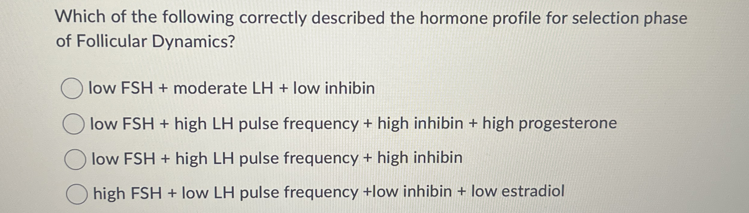 Solved Which of the following correctly described the | Chegg.com