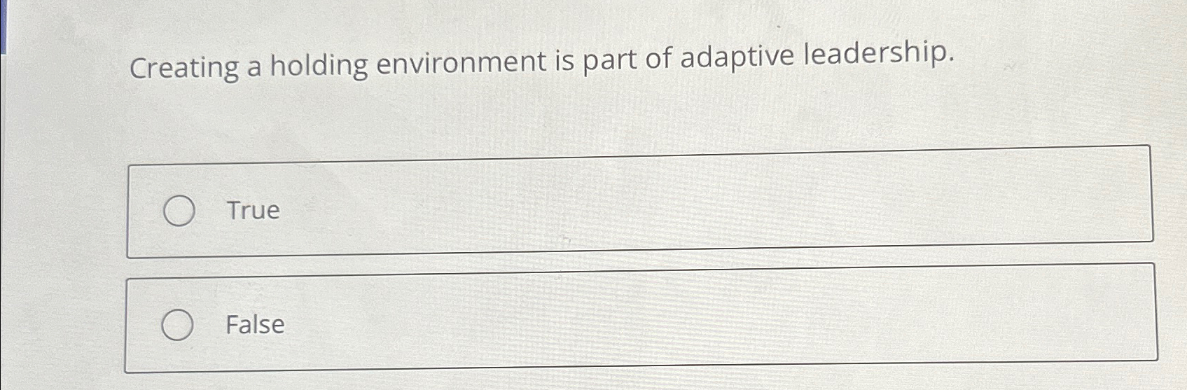Solved Creating a holding environment is part of adaptive | Chegg.com