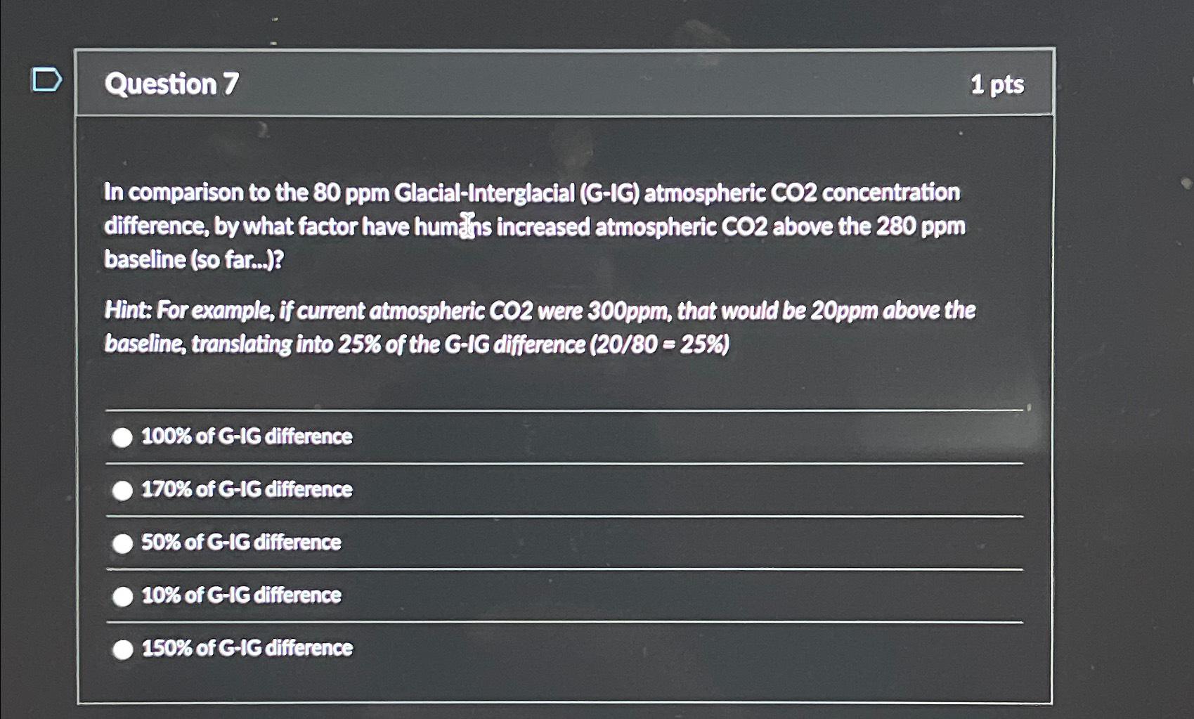 Solved Question 71 ﻿ptsIn comparison to the 80ppm | Chegg.com