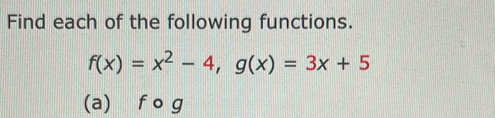 Solved Find each of the following | Chegg.com