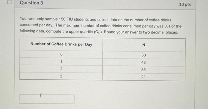 Solved You randomly sample 150 FIU students and collect data | Chegg.com