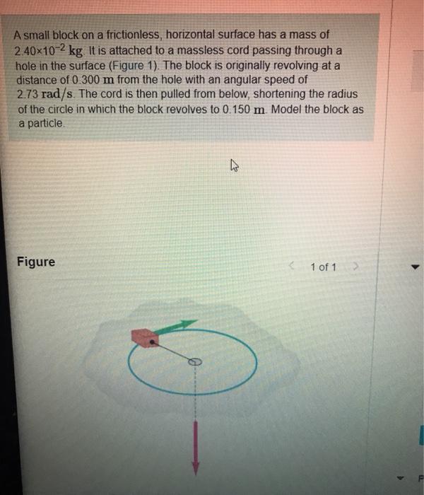 Solved A small block on a frictionless, horizontal surface | Chegg.com
