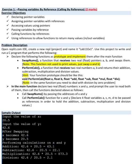 Solved C language please also show me an screen shot of the | Chegg.com