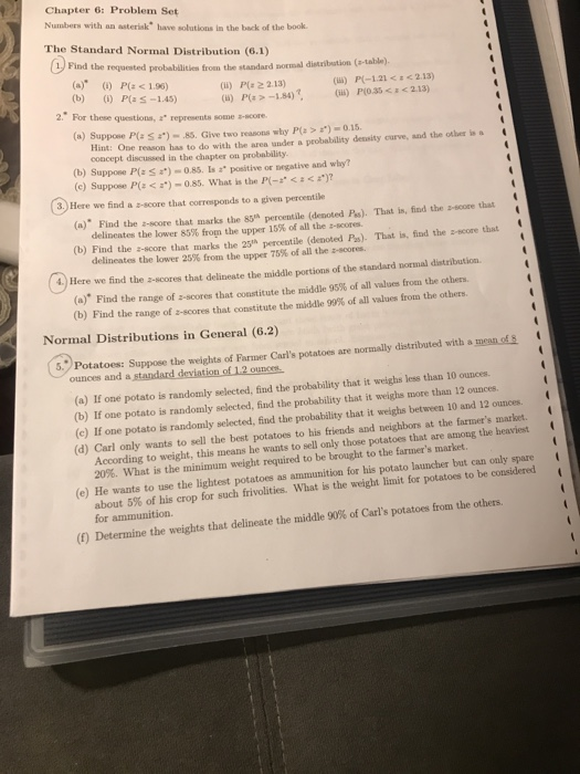 Solved Chapter 6: Problem Set Numbers with an asterisk have | Chegg.com