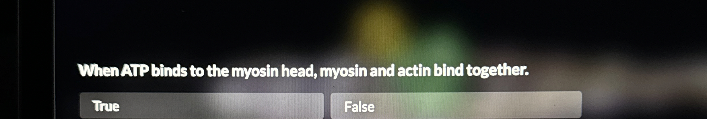 Solved When ATP binds to the myosin head, myosin and actin | Chegg.com