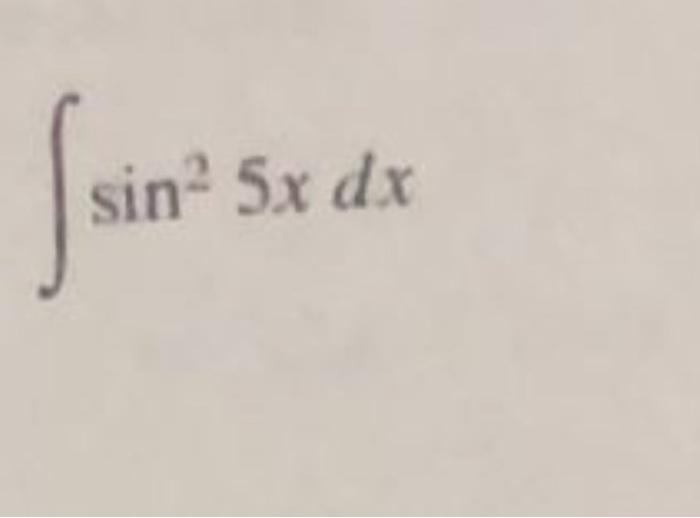 Solved sin5x dx | Chegg.com