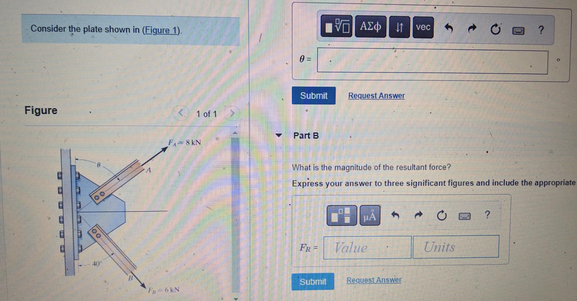 Solved Consider the plate shown in (Figure 1). Figure Part B | Chegg.com