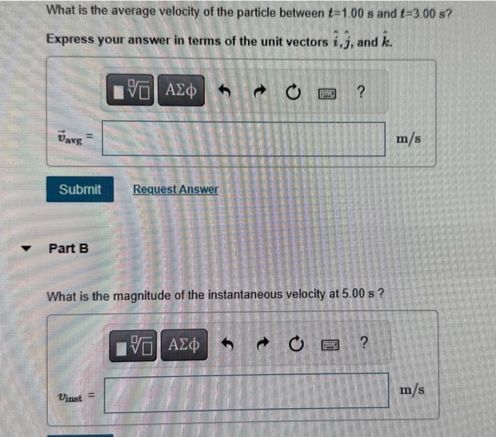 Solved The position of a particular particle as a function | Chegg.com