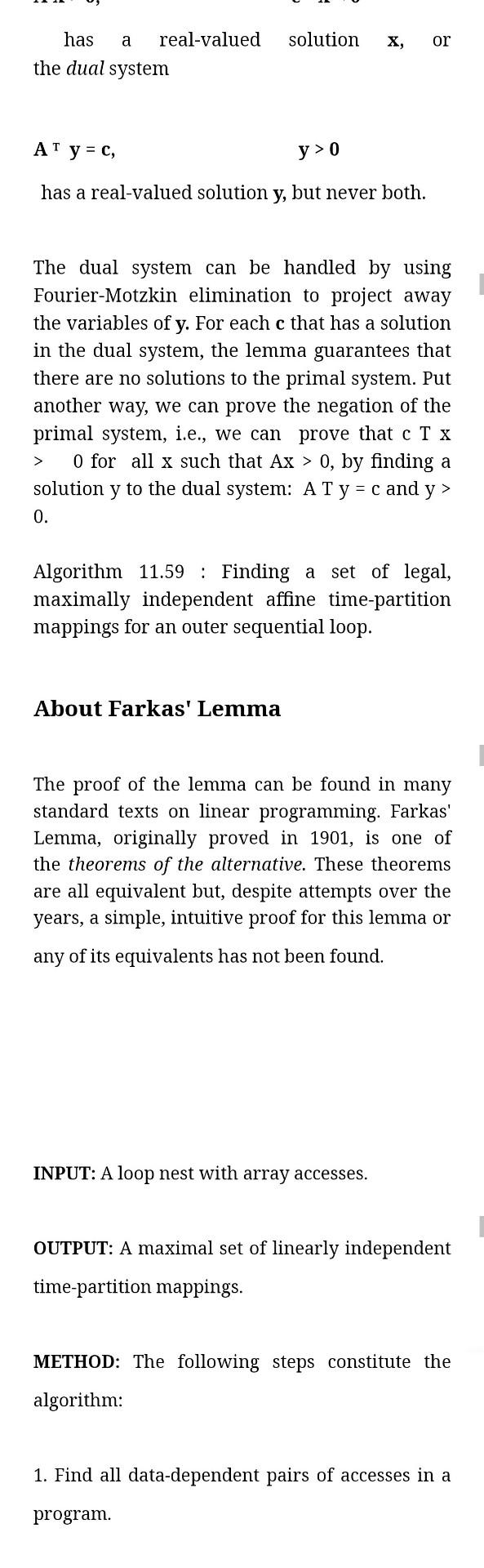 Solved tions. Apply Algorithm 11.59 to each of the | Chegg.com