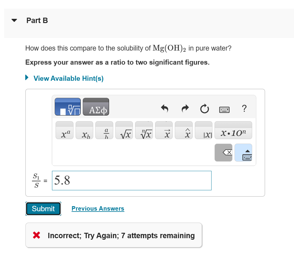 Solved Need answer for Part BHow does this compare to the | Chegg.com