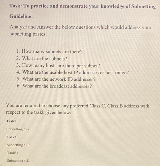 Solved Task: To practice and demonstrate your knowledge of | Chegg.com