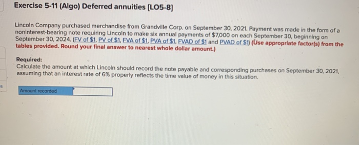 Solved Exercise 5-1 (Algo) Future value; single amount | Chegg.com