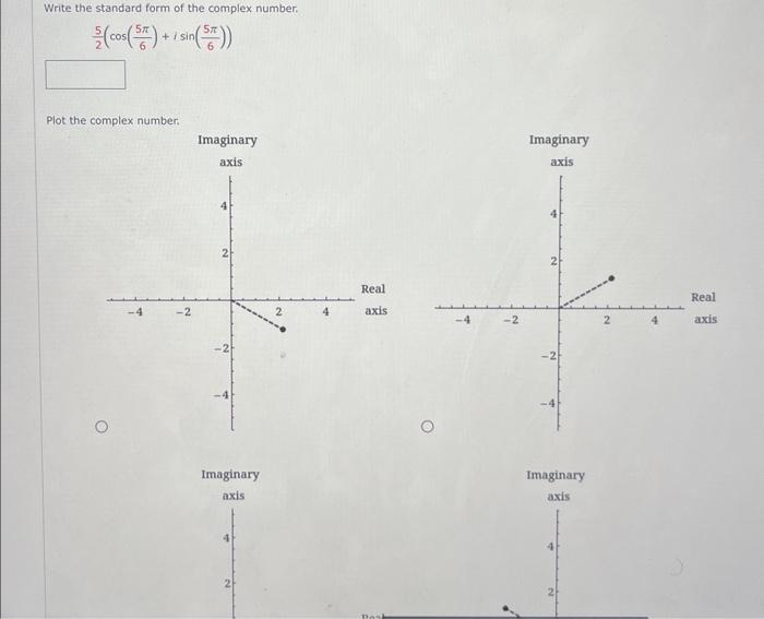 Solved Write the standard form of the complex number. | Chegg.com