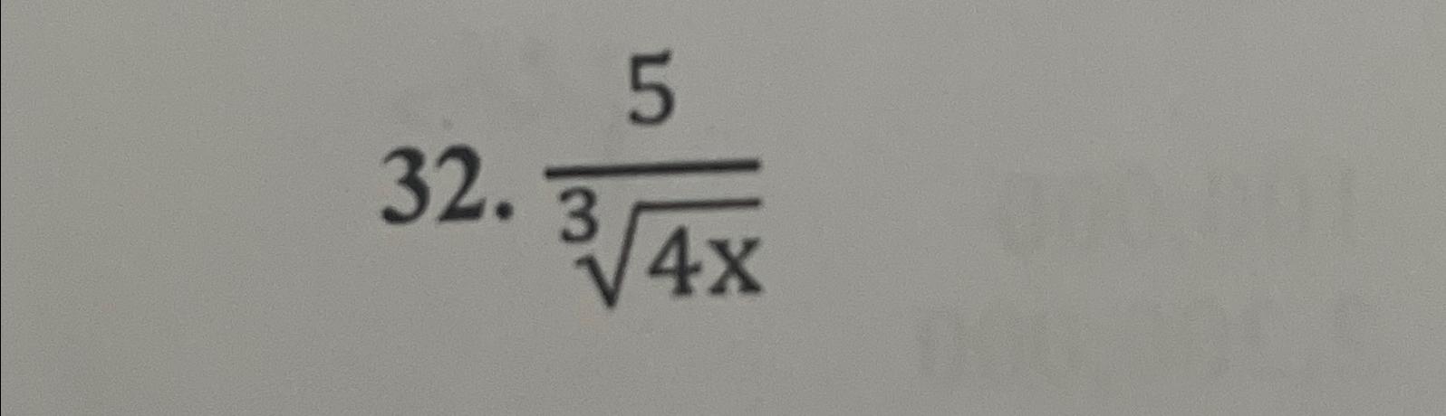 Solved 54x3 | Chegg.com