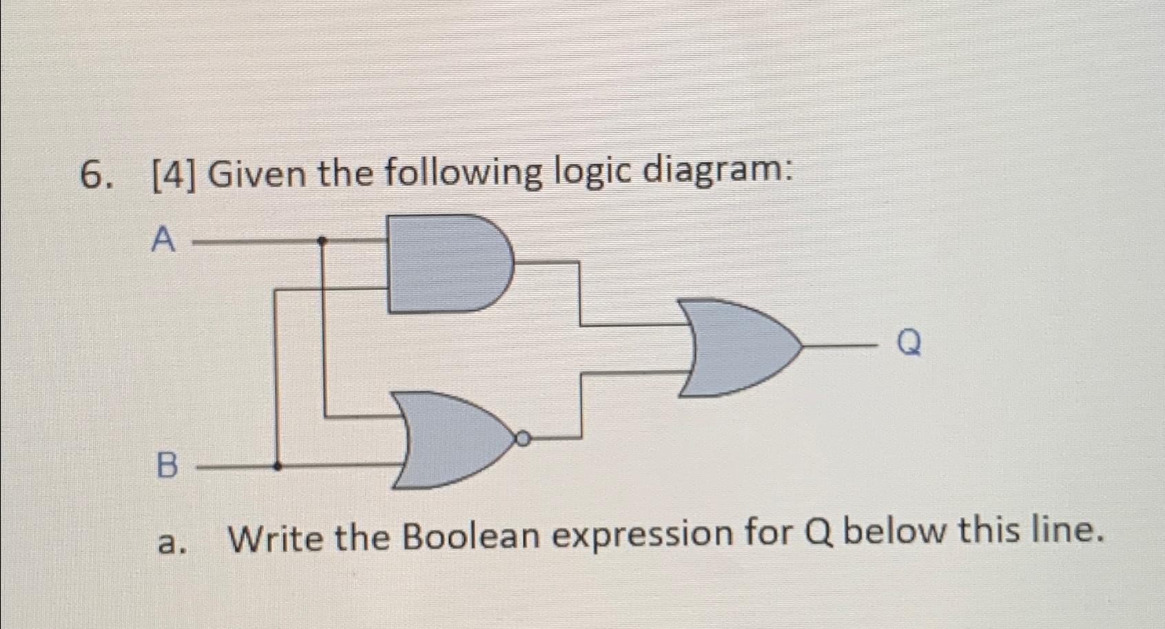Solved [4] ﻿Given the following logic diagram:a. ﻿Write the | Chegg.com