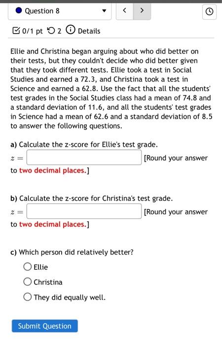 Solved Ellie and Christina began arguing about who did | Chegg.com