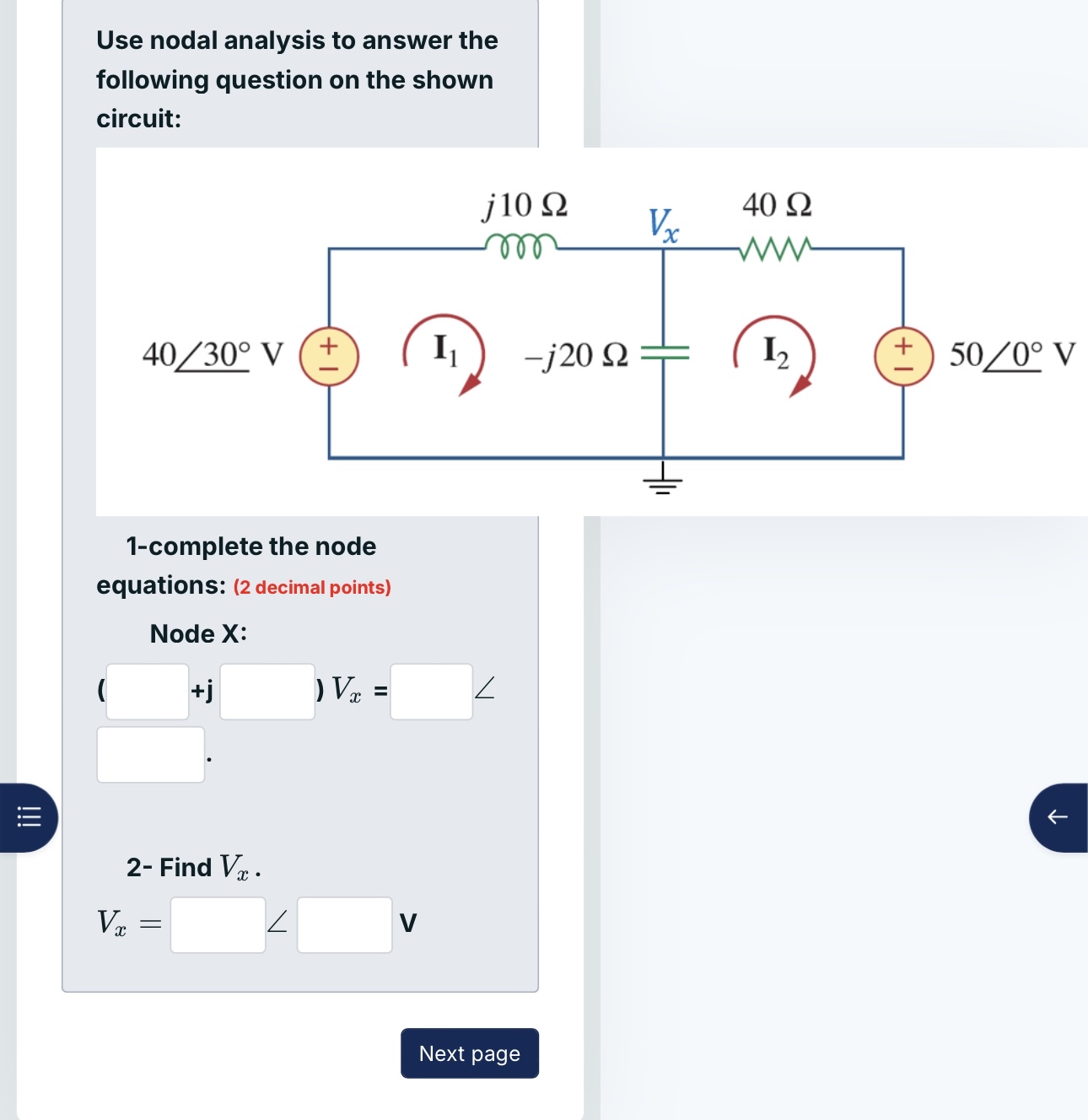 Solved Use nodal analysis to answer the following question | Chegg.com