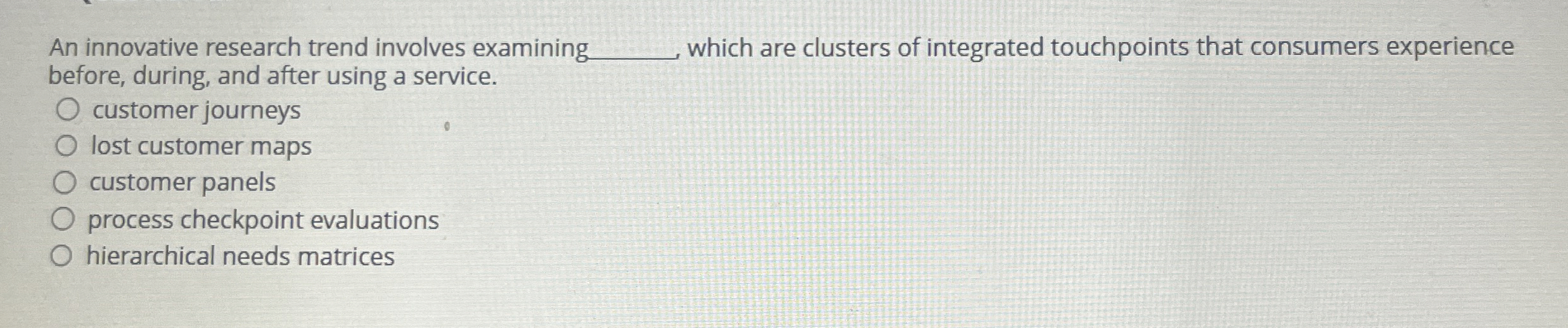 Solved An innovative research trend involves examining q, , | Chegg.com
