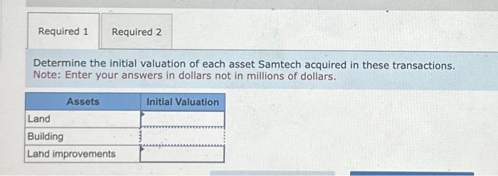 Solved Exercise 10-3 (Static) Acquisition costs; lump-sum | Chegg.com