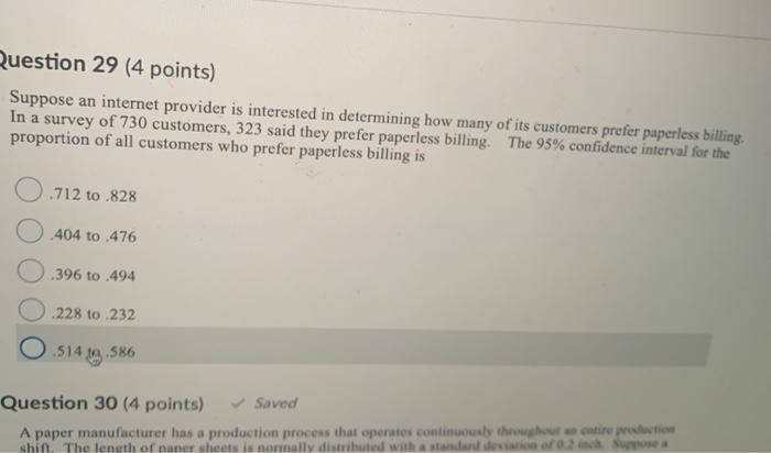 Solved Question 29 (4 points) Suppose an internet provider | Chegg.com Solved Question 29 (4 points) Suppose an internet provider | Chegg.com