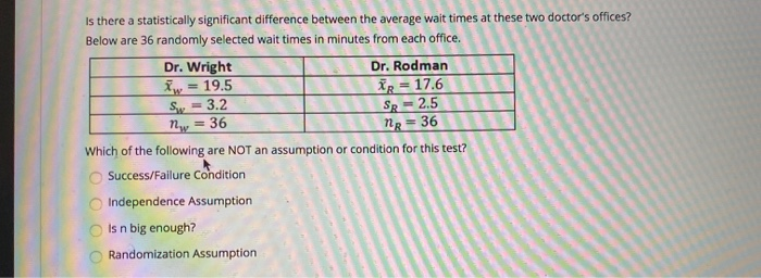 Solved Is there a statistically significant difference | Chegg.com