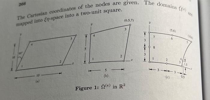 Solved The Cartesian coordinates of the nodes are given. The | Chegg.com